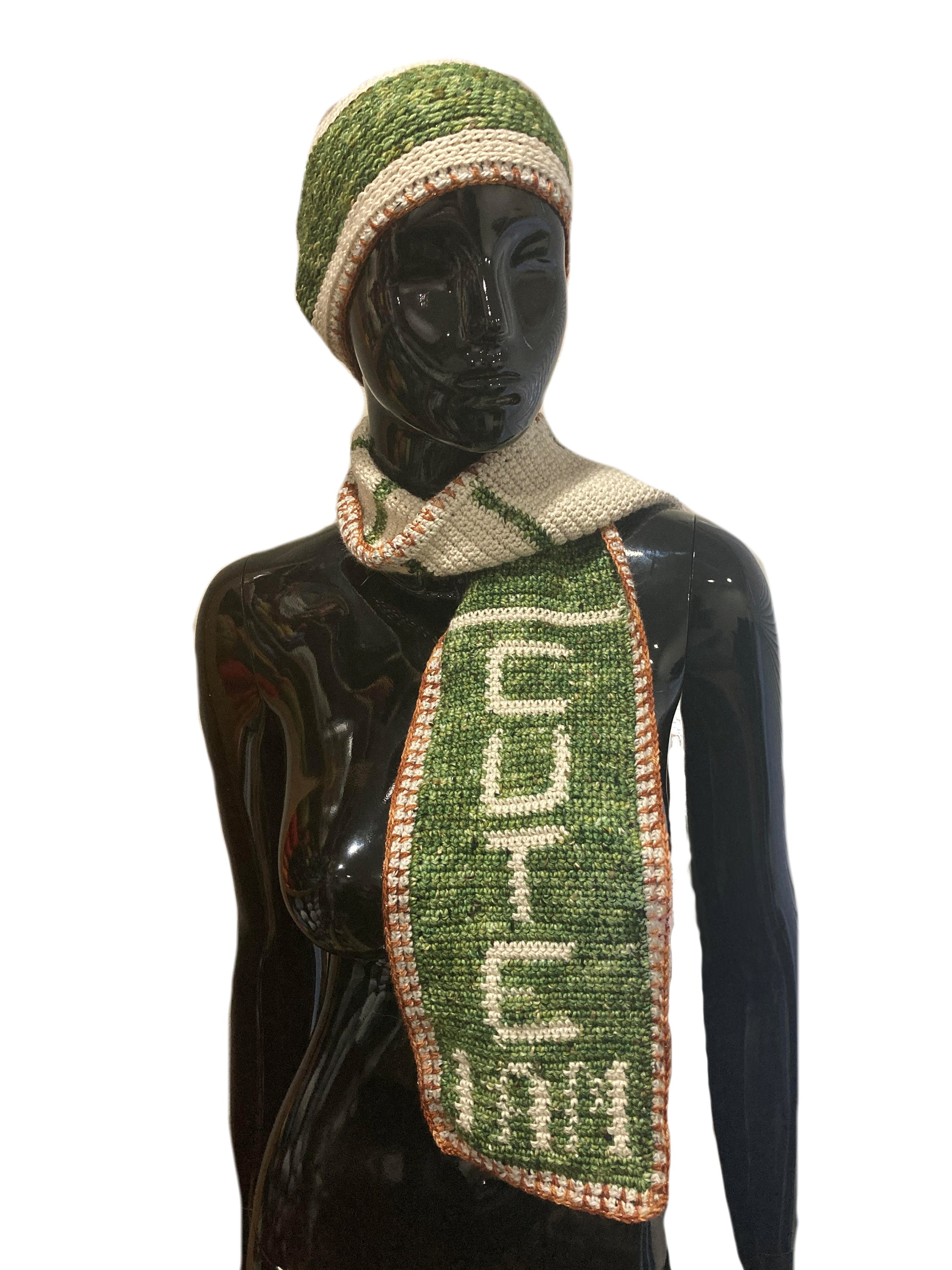 Green Alien, the Child, Scarf and Ear Warmer Combo, PDF PATTERN ...