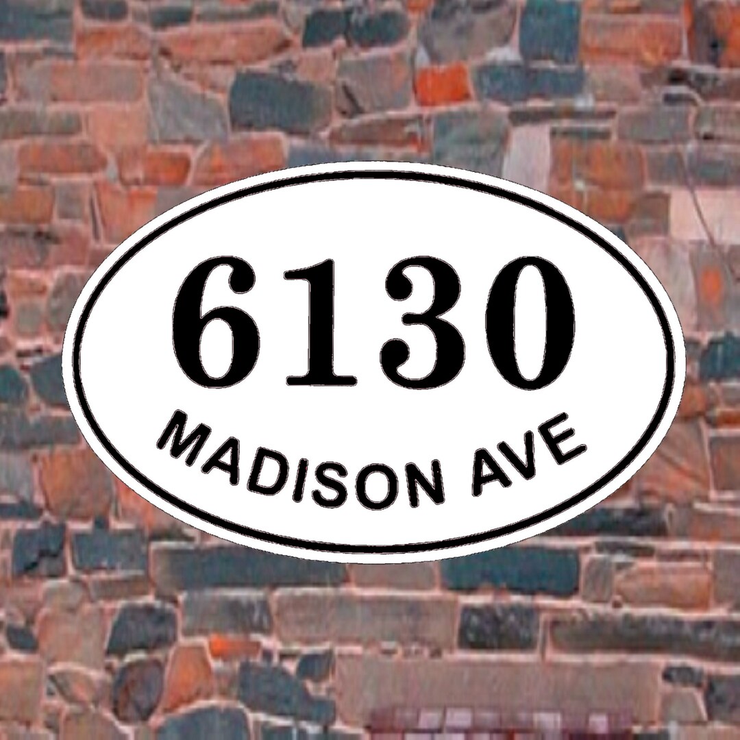 Custom Engraved House Number Plaque, Outdoor Address Sign - Etsy