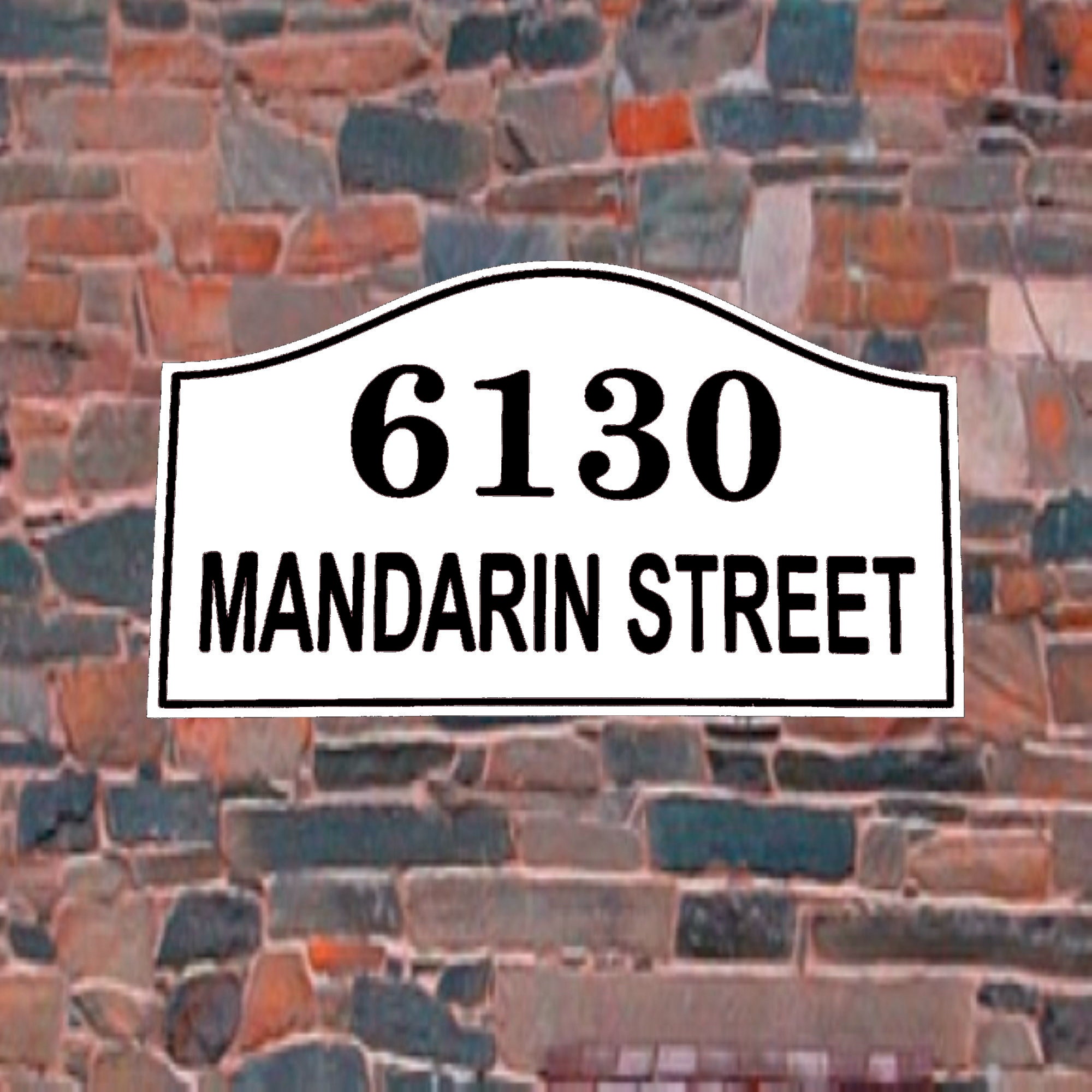 House numbers and Street Name Address plaque house Numbers | Etsy