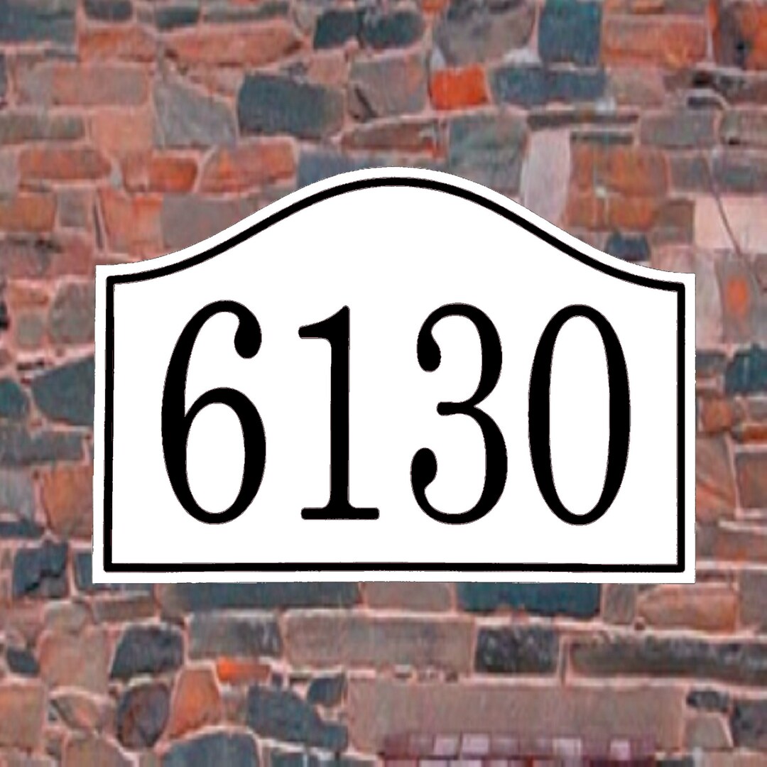 Custom Engraved House Number Sign, Address Plaque - Etsy