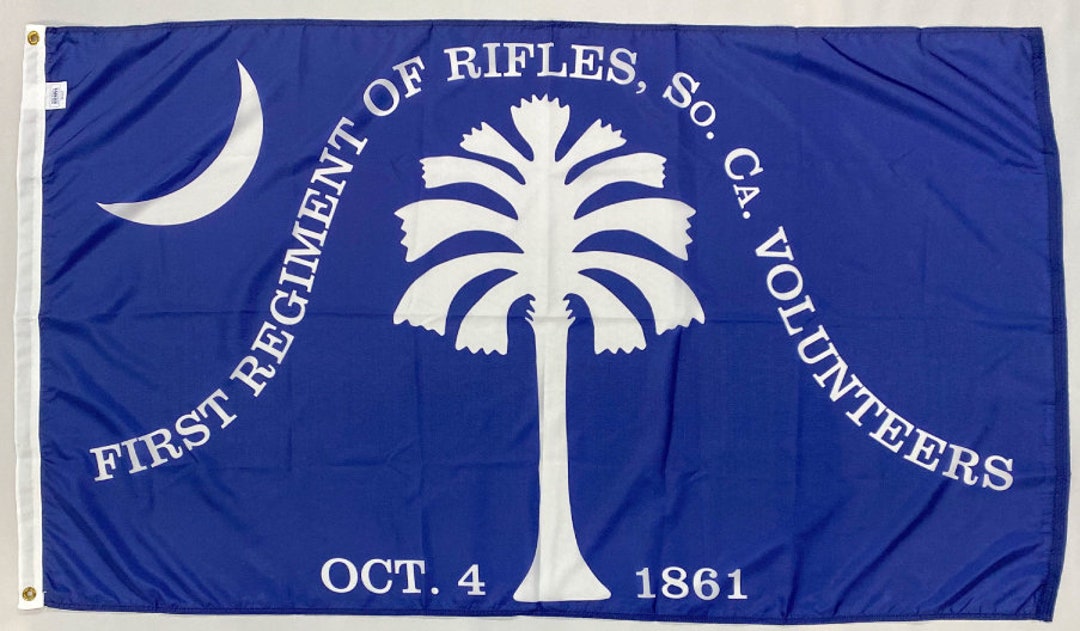 1st South Carolina Rifles Regiment 3x5' nylon flag. - Etsy.de