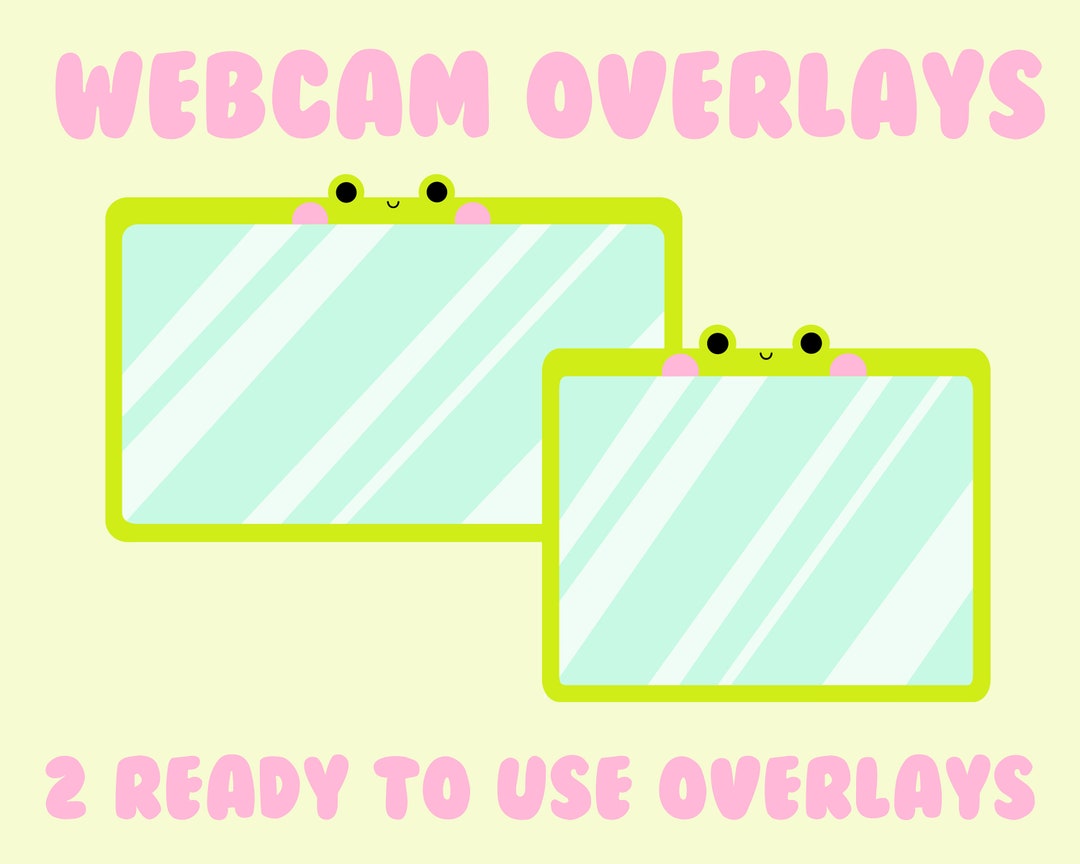 Twitch Webcam Overlay/ Cute / Frog / Froggie / Gaming / Kawaii / Just ...