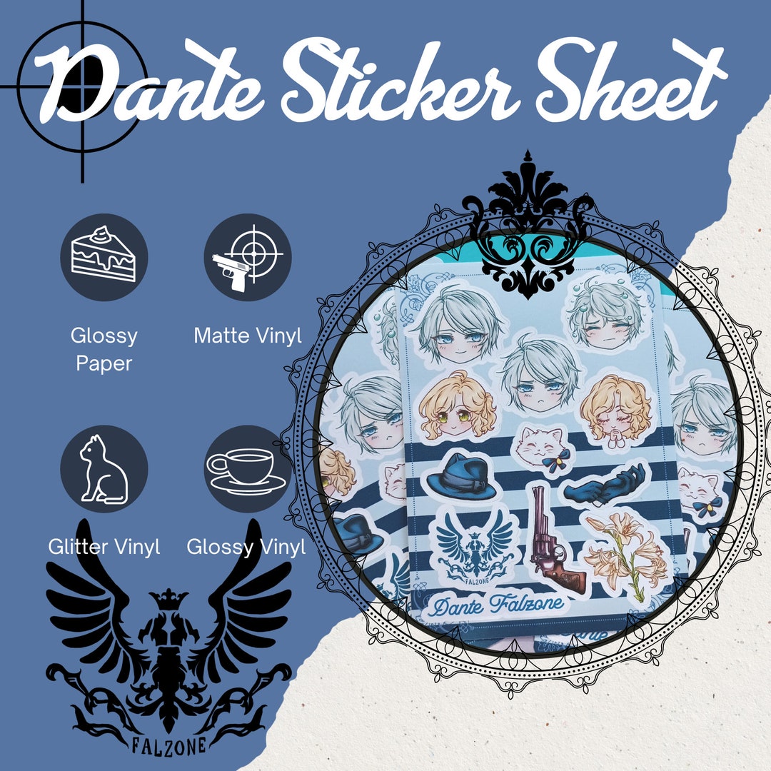 Piofiore Chibi Character Sticker Sheet, Waterproof Vinyl, Stationery ...