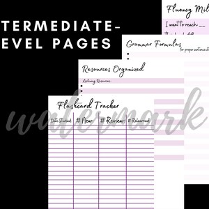 Language Learning Journal Spreads ULTIMATE Bundle for Language Study ...