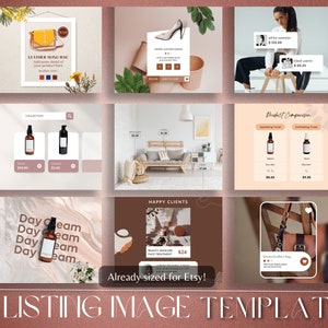 Etsy Shop Kit | Sell on Etsy Branding Kit | Rose Gold Etsy Banner ...