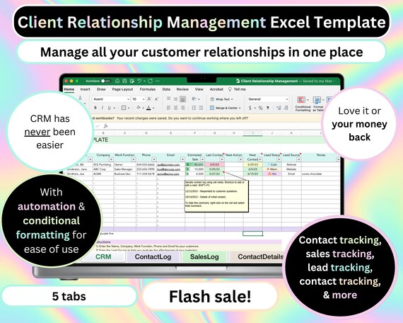 Free Excel Crm Template
