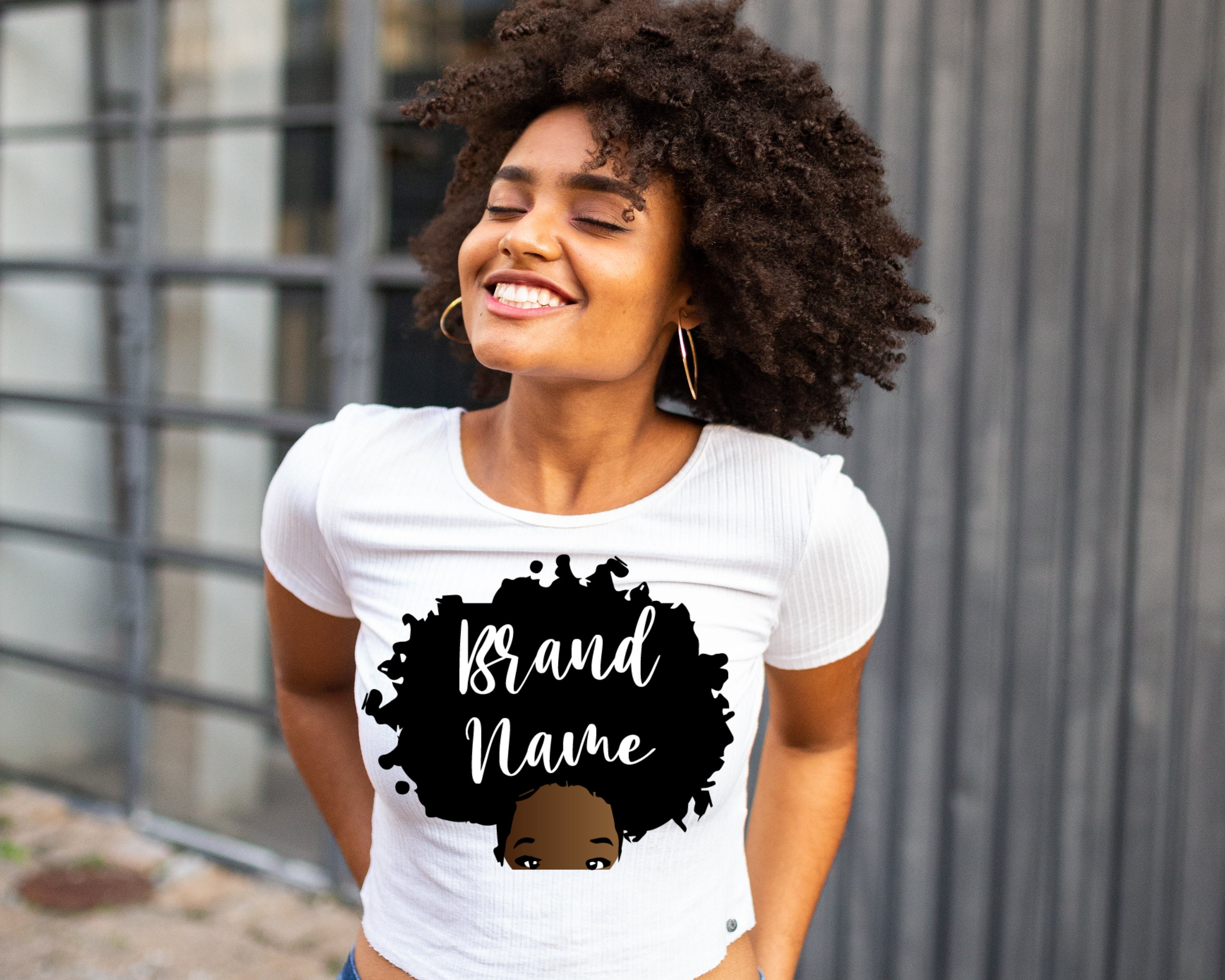 Cute Black Girl Logo Black Woman Logo African American Logo - Etsy Canada