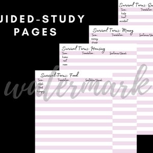 Language Learning Journal Spreads ULTIMATE Bundle for Language Study ...