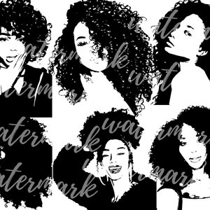 Natural Hair Svg - Etsy