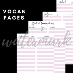 Language Learning Journal Spreads ULTIMATE Bundle for Language Study ...