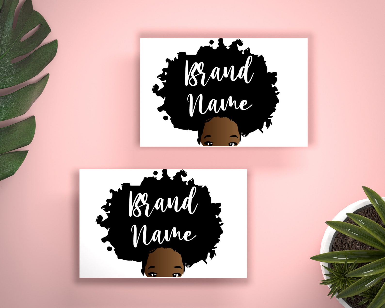 Cute Black Girl Logo, Black Woman Logo, African American Logo, Natural ...