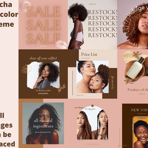 Hairstylist Instagram Templates Canva Haircare Instagram Post Template ...