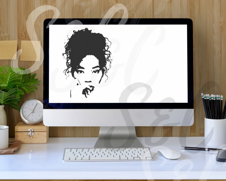 Curly Hair SVG Bundle of 6 Black Girl SVG Bundle Black Woman - Etsy