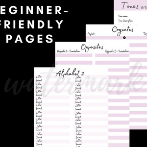 Language Learning Journal Spreads ULTIMATE Bundle for Language Study ...