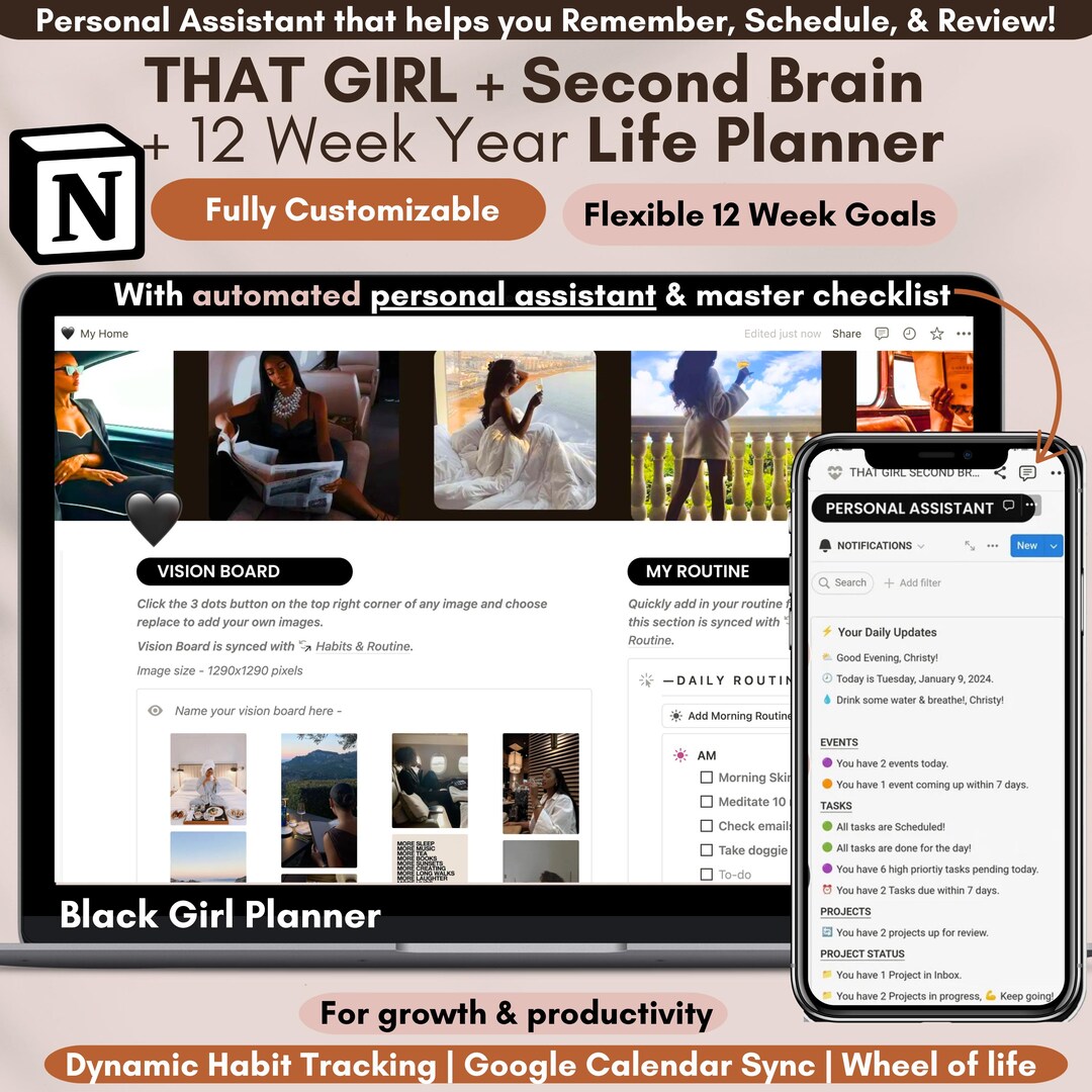 Digital Black Girl Planner 2025, Black Girl Budget Planner,printable ...