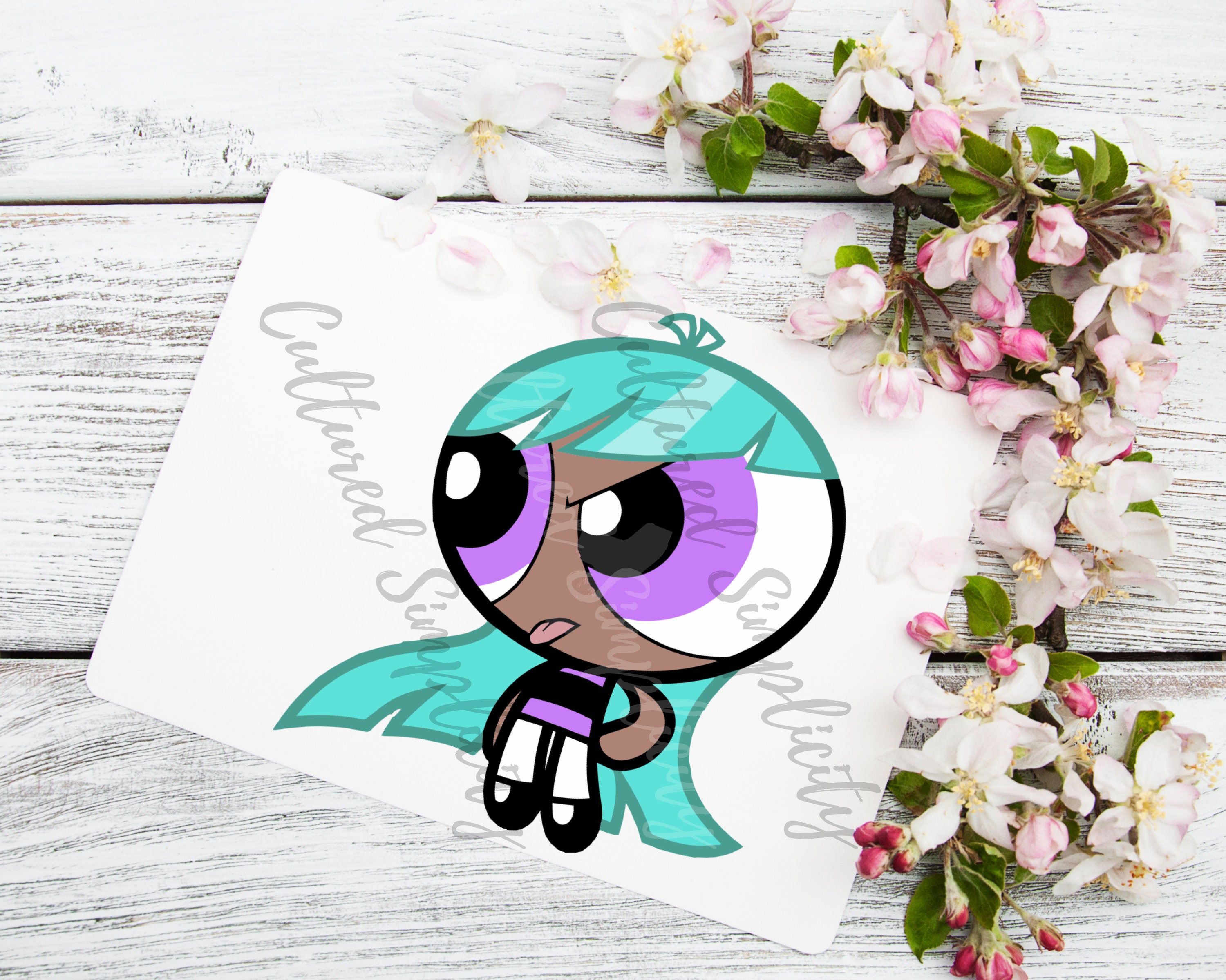 Bliss Powerpuff Girls Shirt SVG, Black Powerpuff Girl SVG, Kid Black ...