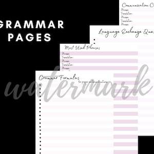Language Learning Journal Spreads ULTIMATE Bundle for Language Study ...