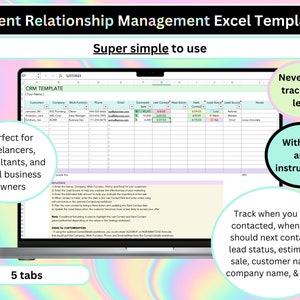 Customer Relationship Management Template Excel CRM Template Client ...