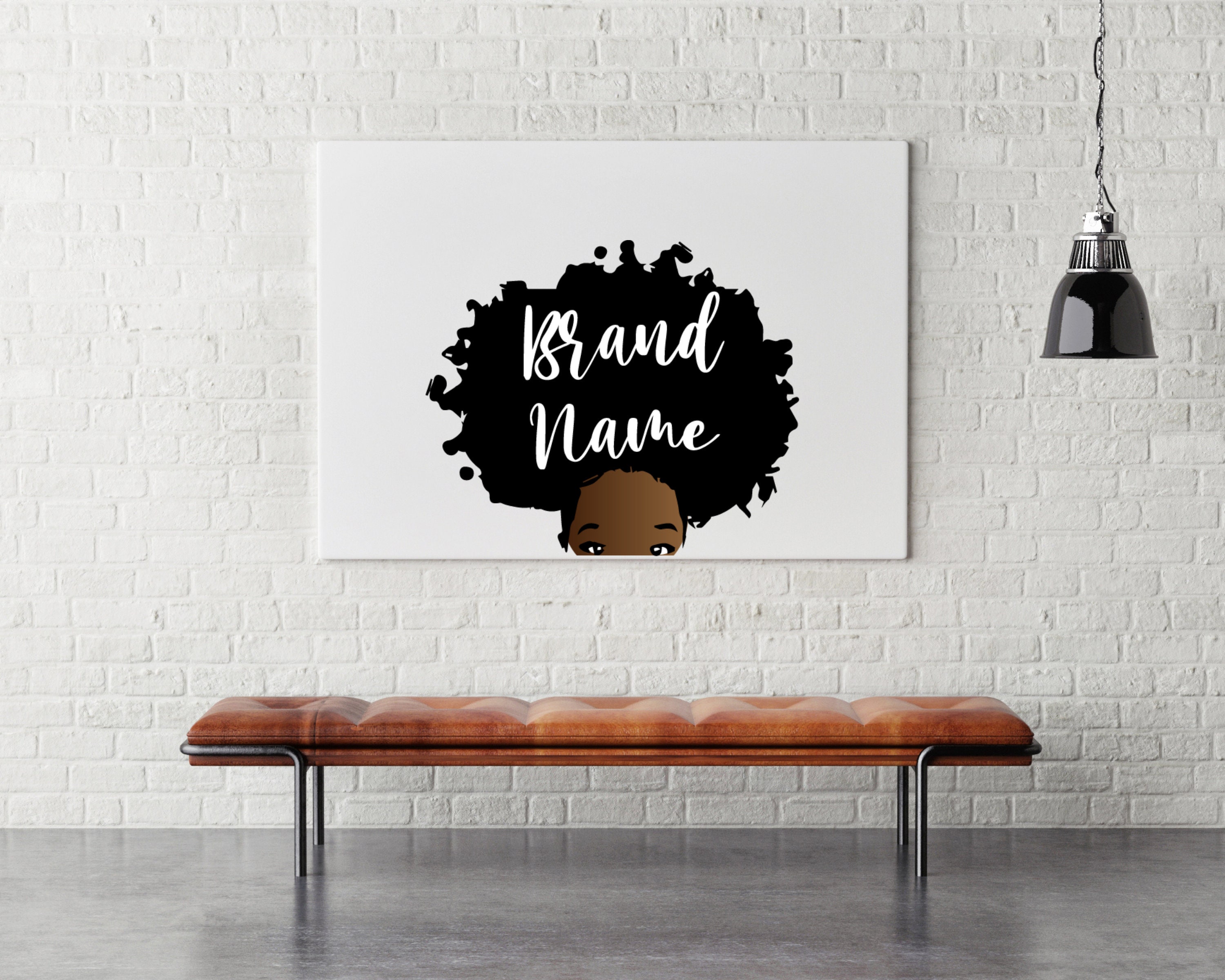 Cute Black Girl Logo Black Woman Logo African American Logo - Etsy Canada