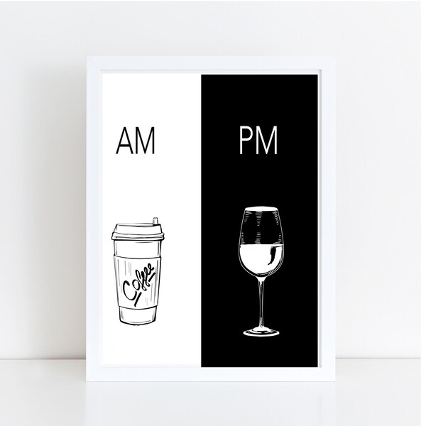Am Pm Sign - Etsy
