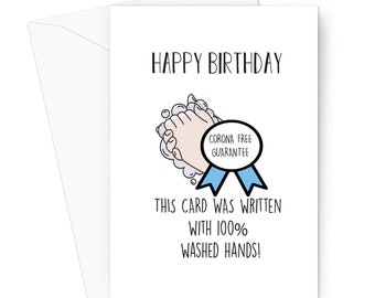 Self Isolation Birthday Card - Etsy