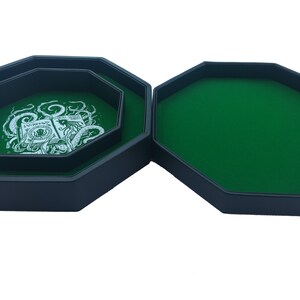 Fantasydice Cthulhu Tome - Green - Dice Tray -8'' Octagon With Lid and ...