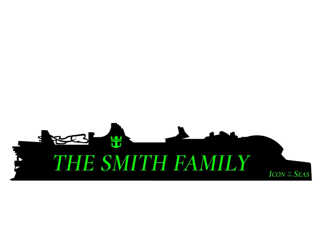 Icon of the Seas Family Sign - Etsy