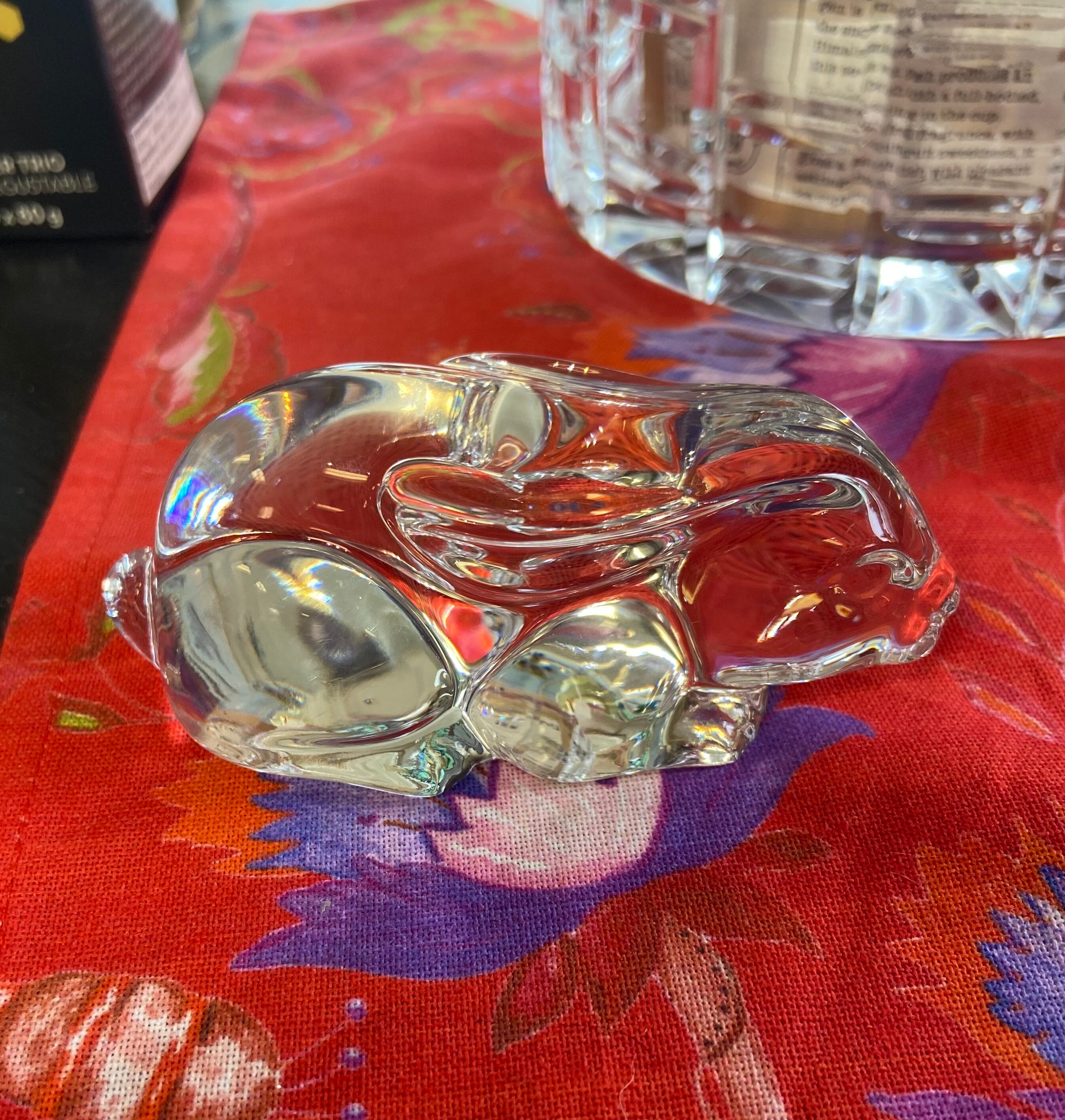 Crystal Bunny Figurine Crystal Rabbit Paperweight Princess House - Etsy