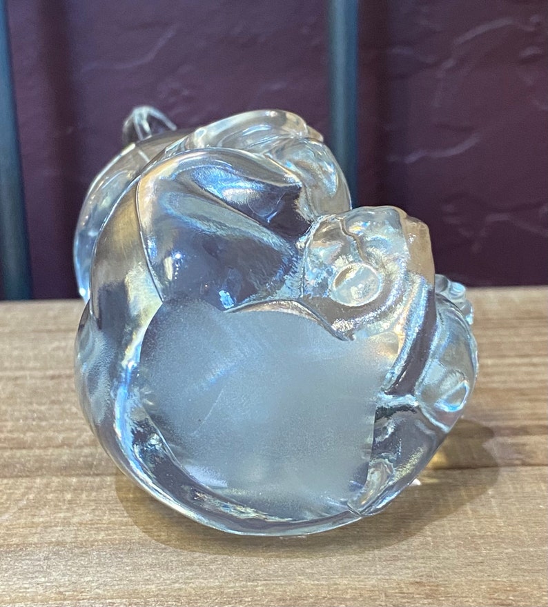 Fenton Glass Bear Animal Paperweight Clear Figurine - Etsy