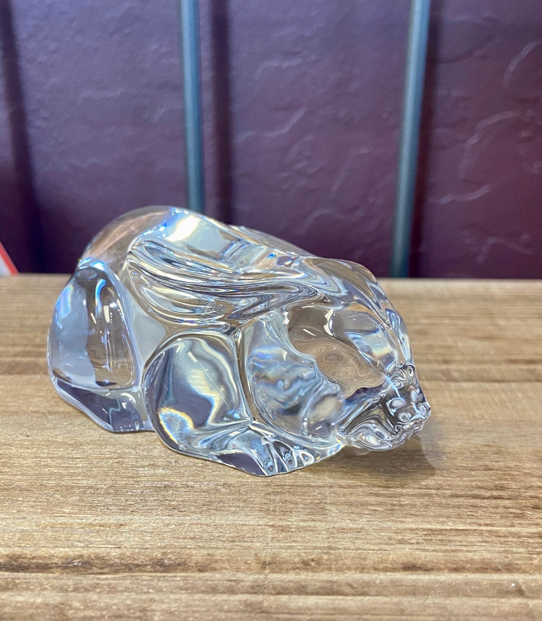 Crystal Bunny Figurine Crystal Rabbit Paperweight Princess House - Etsy