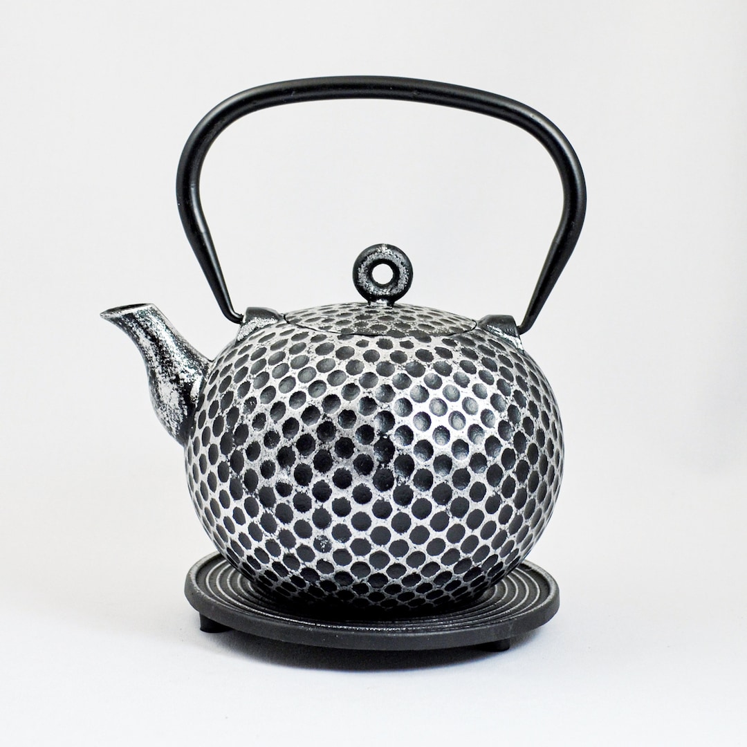 Teapot "dim" – 1.0l Enameled Cast Iron | Two-tone With Round Pattern ...