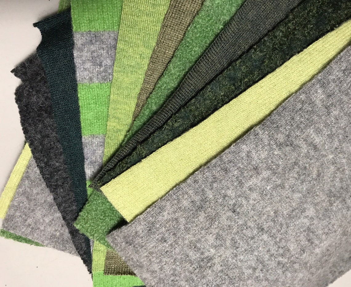 Felted Wool Squares, 7”x7” Squares, Upcycled, DIY, Crafting, Mittens ...