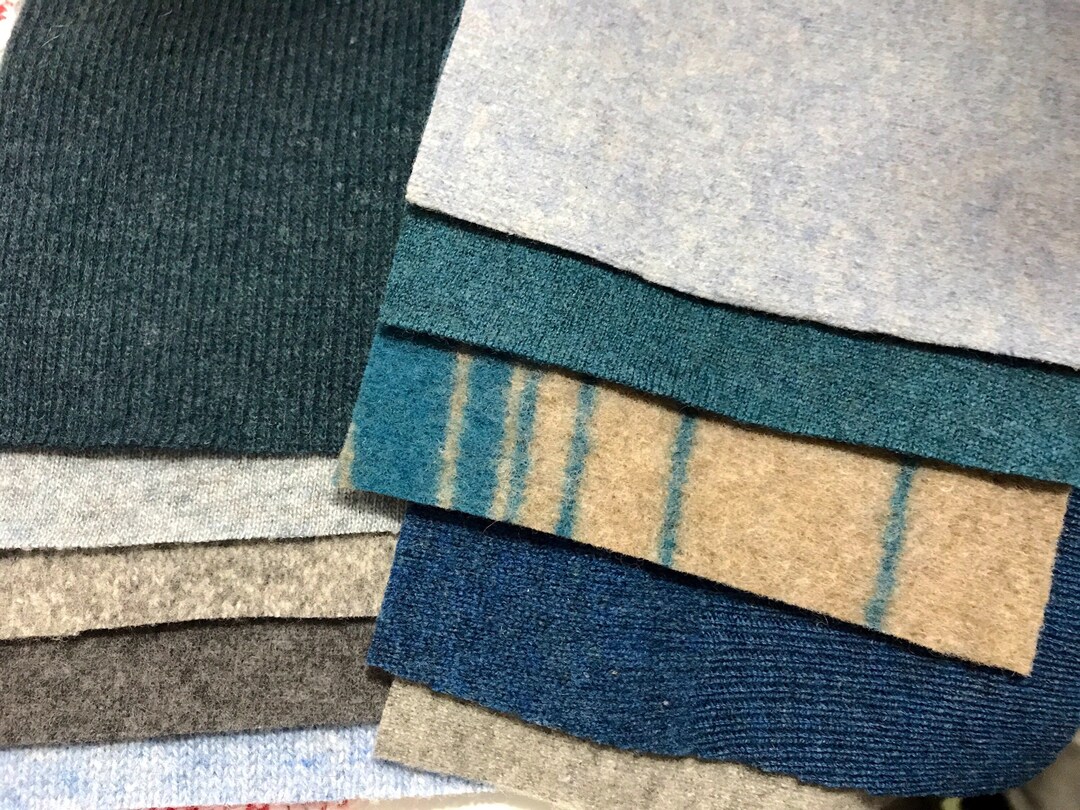 Felted Wool Squares 6”x6”, Upcycled, DIY, Crafting, Mittens, Penny Rugs ...