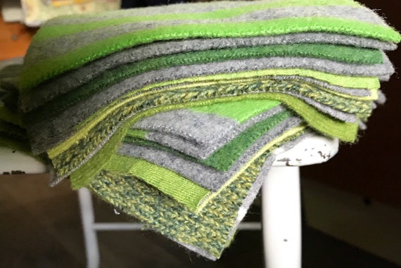 Felted Wool Squares 6x6 Upcycled DIY Crafting Mittens | Etsy