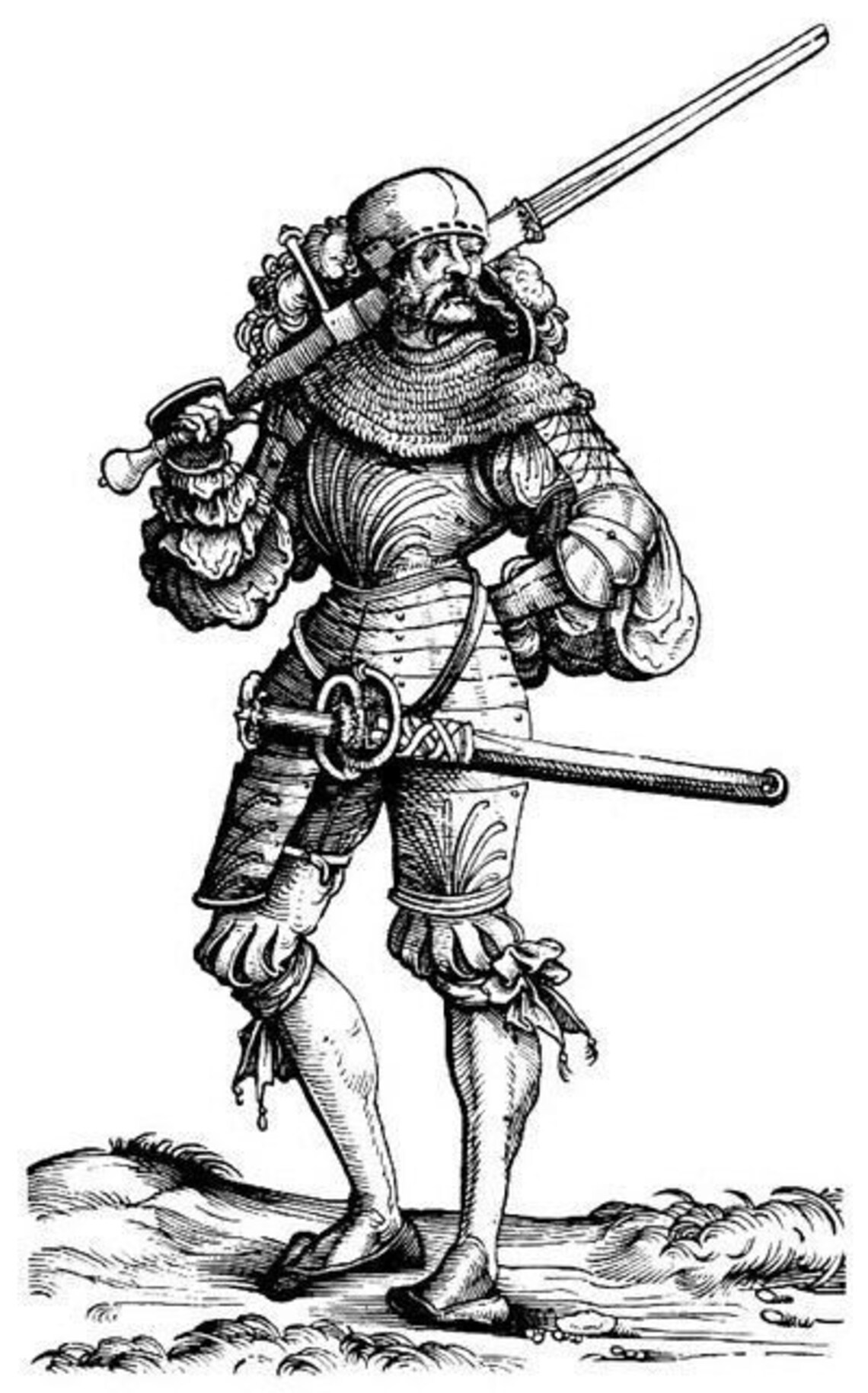 3D PRINTABLE Zweihander/ Great Sword 1:1 Scale 'mors Tua | Etsy