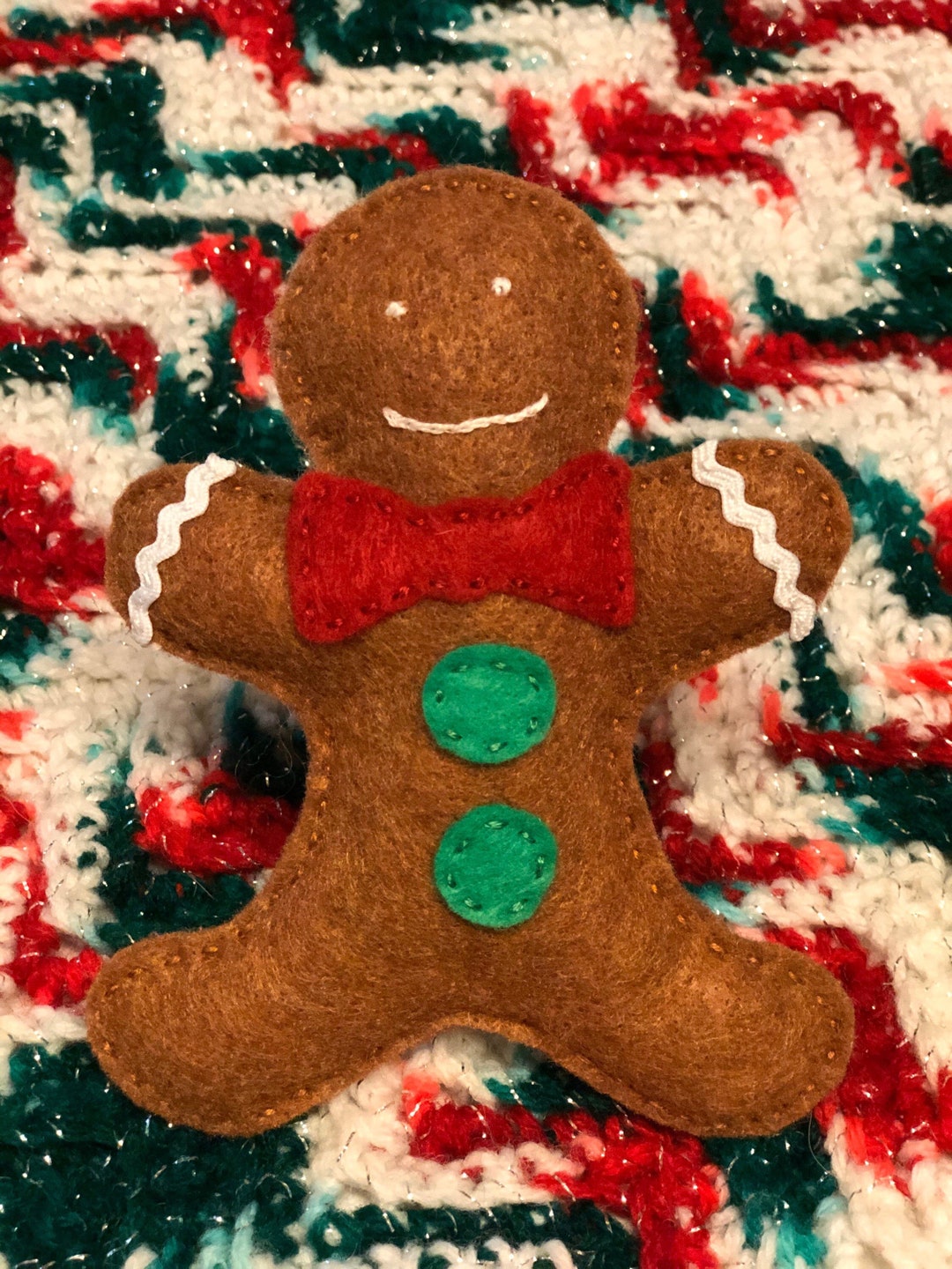 Gingerbread Man Felt Cat Toy - Etsy