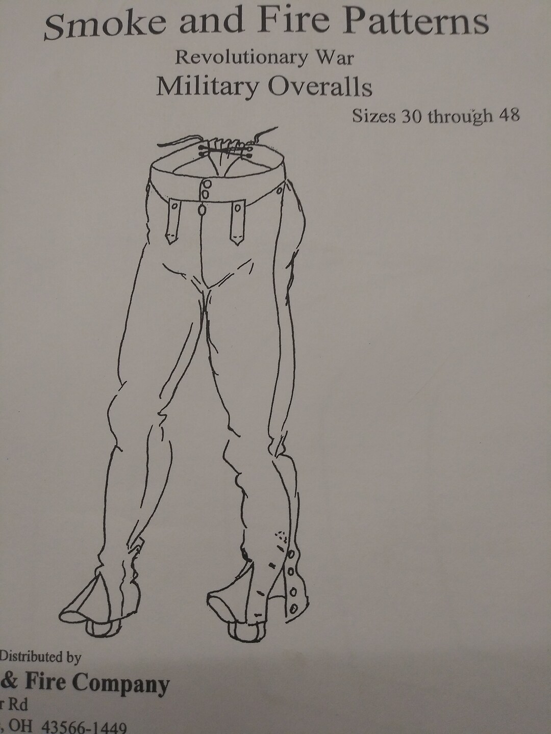 Smoke & Fire Military Overalls Pattern - Etsy