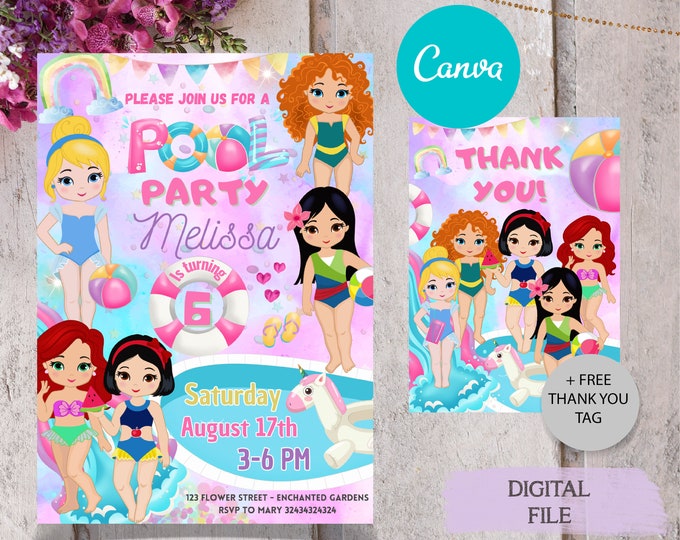 Disney Princess Birthday Party Cups, Kids Party Cups, Princess Theme ...