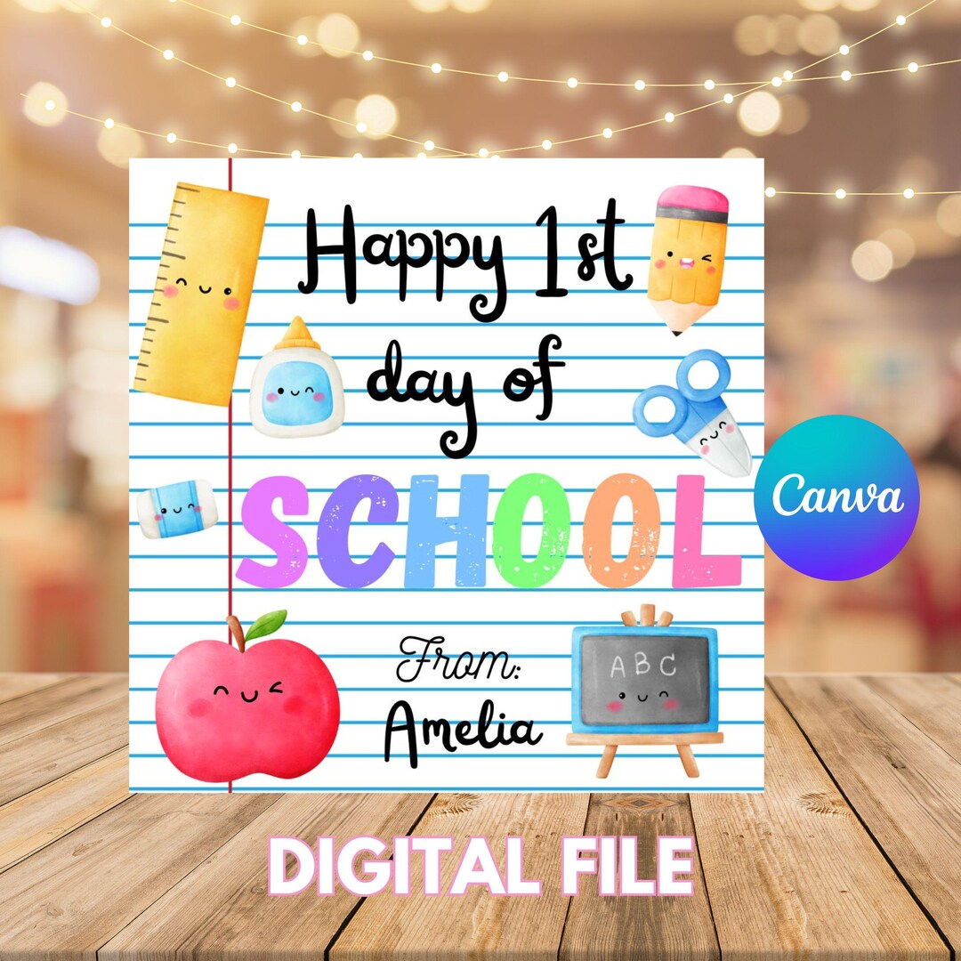 EDITABLE CANVA Back to School Editable Printable Gift Tags - Etsy