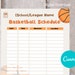 EDITABLE IN CANVA Basketball Schedule Template, Basketball Schedule ...