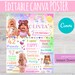 EDITABLE CANVA Roblox Girl Birthday Sign, Roblox Girl Poster - Etsy