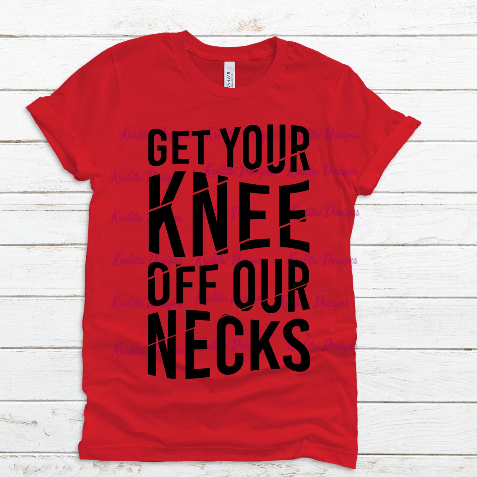 Svg-get Your Knee off Our Necks- T Shirt Svg-printable Viny- - Etsy