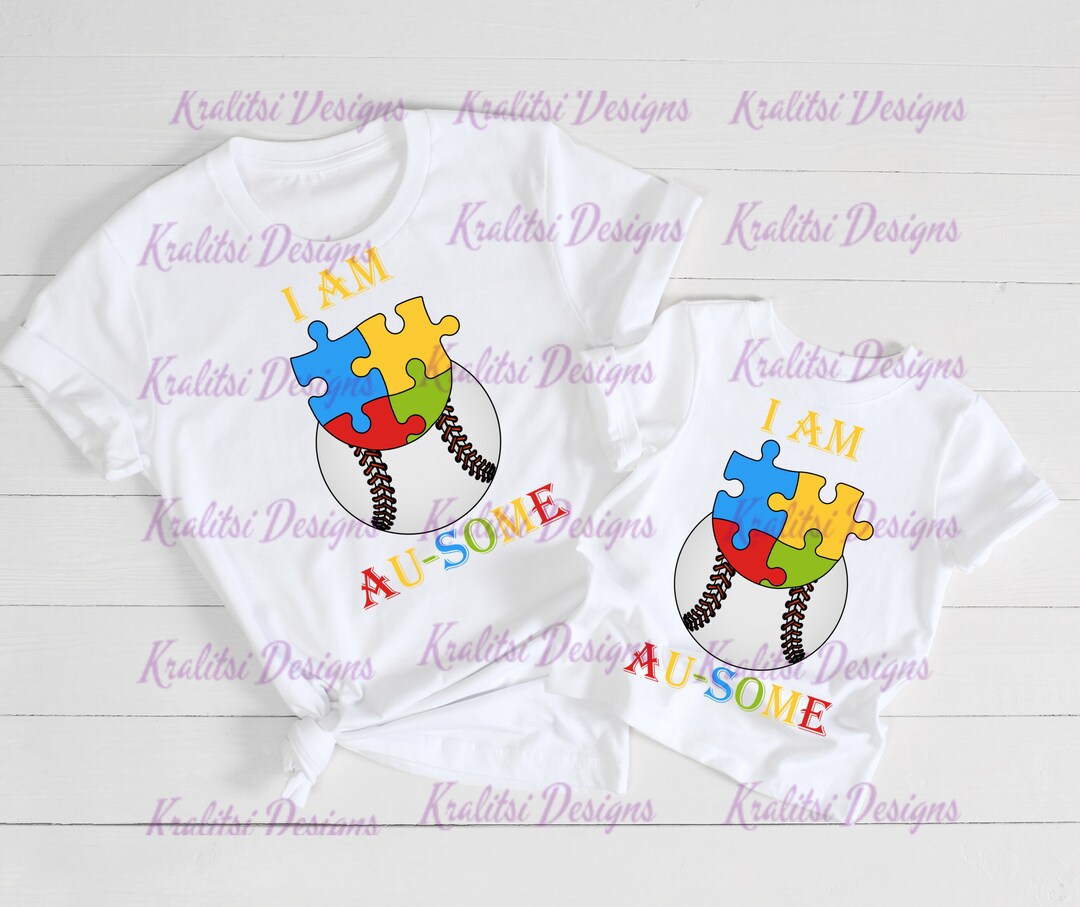Autism Svg- Png-baseball -autism Puzzle Pieces- Instant Download ...