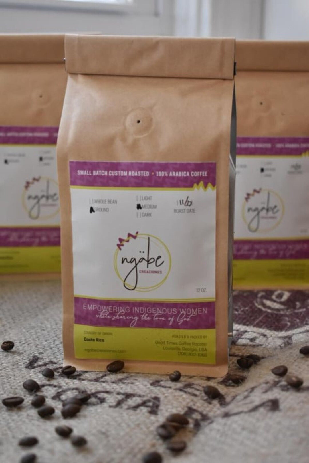 3 Bags of Costa Rican Coffee, Fresh Roasted, Ground or Whole Bean ...