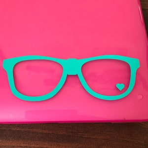 Glasses Vinyl Decal / Eyeglasses / Glasses With Heart / Car Decal ...