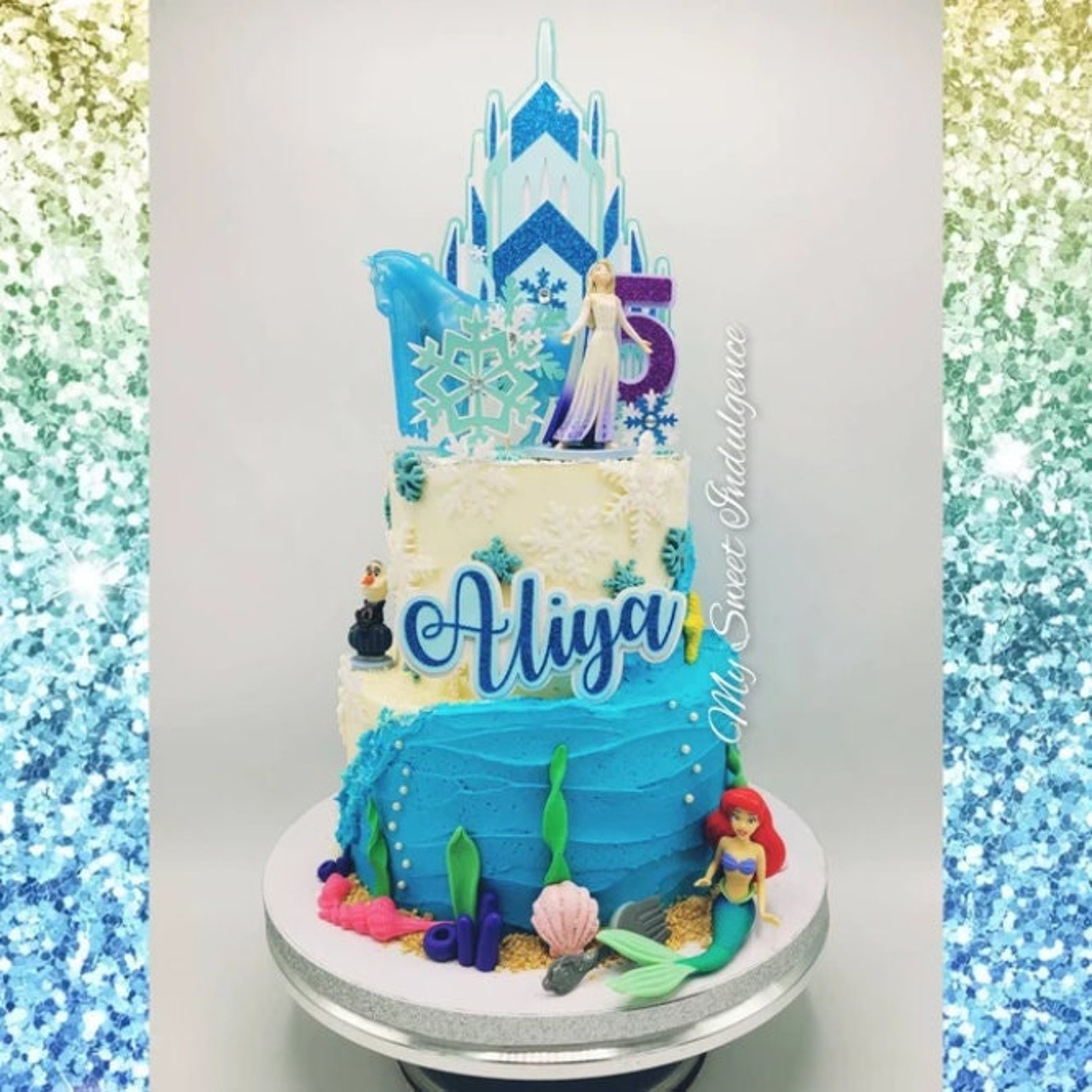 Frozen Castle Cake Topper or Cakecup Tower Stand Frozen Cake - Etsy