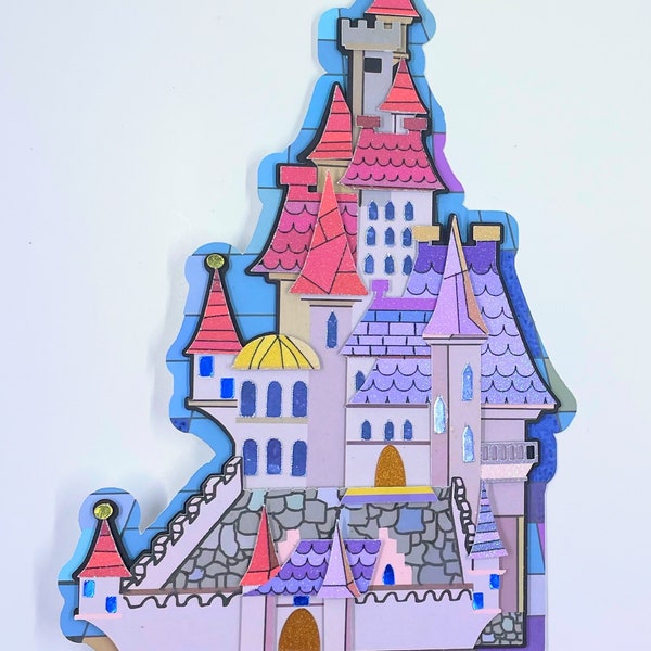 Beauty and Beast Castle Cake Topper - Etsy