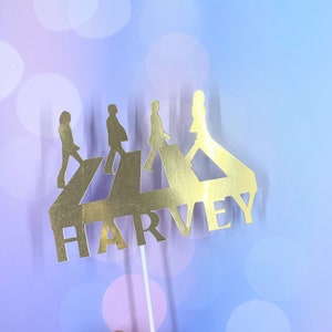 The Beatles Cake Topper - Abbey Road - the Beatles Themed Birthday ...