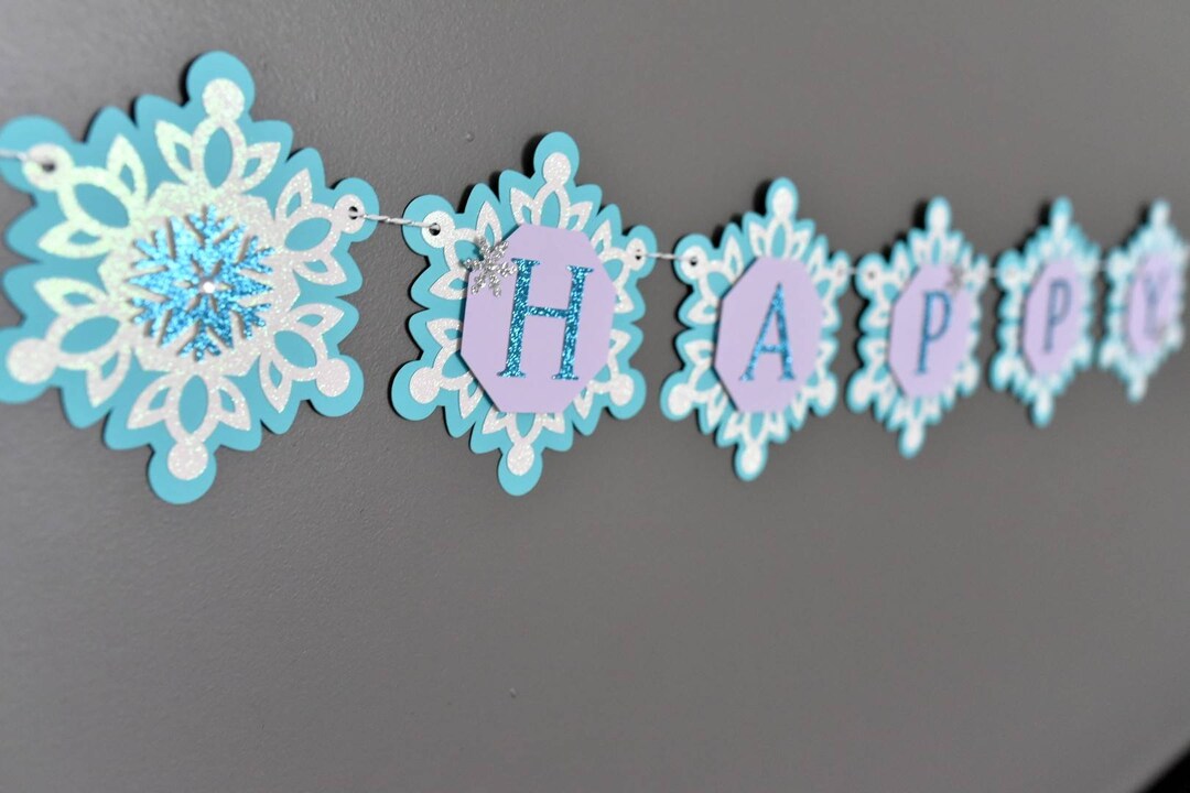 Frozen Birthday Banner Perfect for Your Frozen Birthday Party - Winter ...