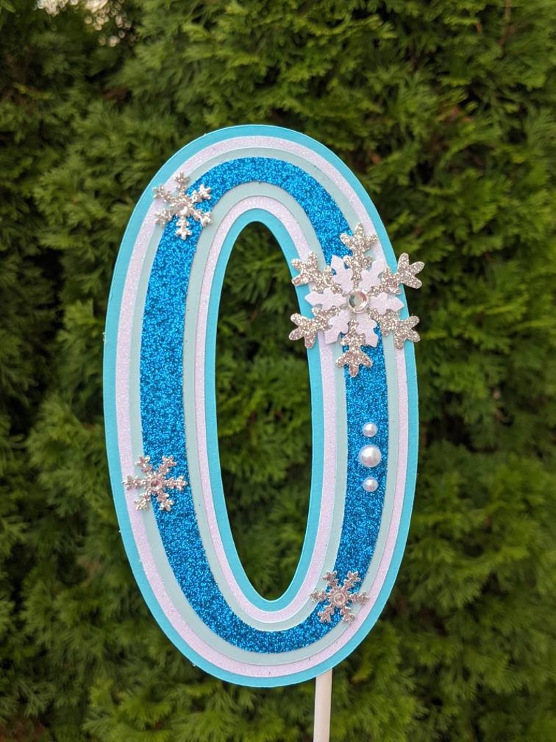 Frozen Number Age Cake Topper Frozen Birthday Party Winter - Etsy